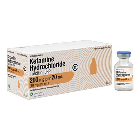 Ketamine Hcl Injection 10mgml 20ml Vial Bound Tree