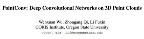 CVPR PointConv在点云上高效实现卷积操作 知乎