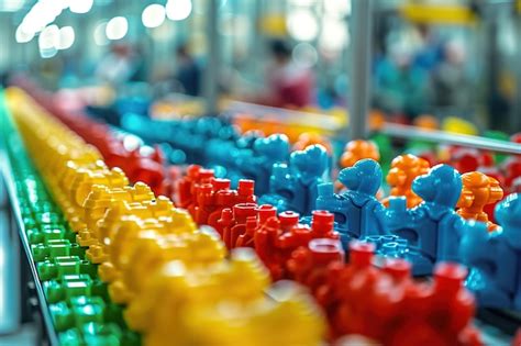 Premium Photo Toy Production Factory With Assembly Lines With