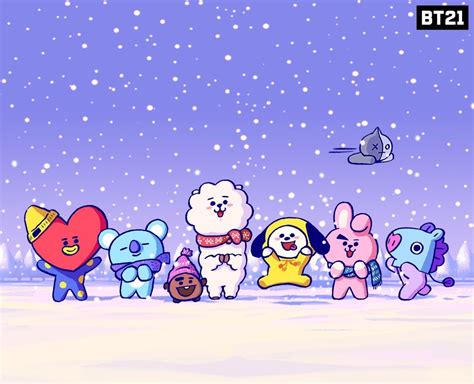 Bt21 Winter Wallpapers Wallpaper Cave