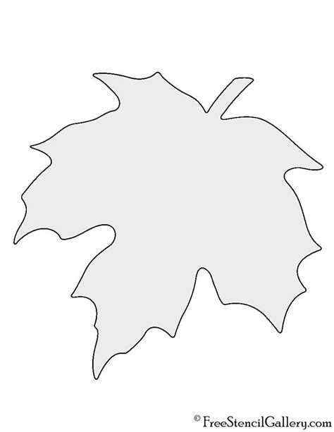 Maple Leaf Stencil Template