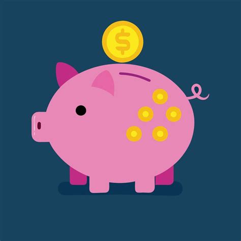 Dibujos Animados Cerdito Banco Rosado Cerdo Dorado Monedas Dólar Símbolo Ahorros Concepto