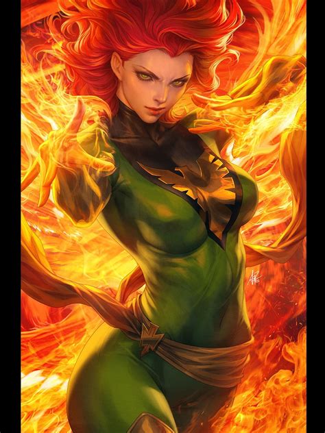 Jean Grey Goblin Queen By Stanley Artgerm Lau By Battle810 On