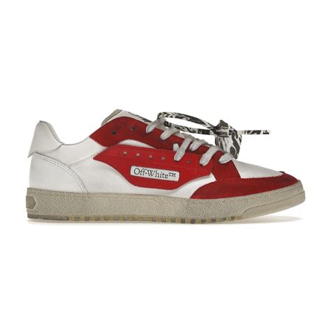Buy Off White 50 Low White Red Omia227f21fab0010129 Novelship