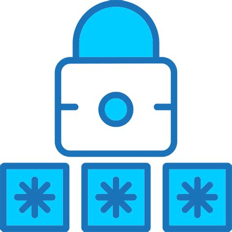 Password Generic Blue Icon Password Generic Blue Icon