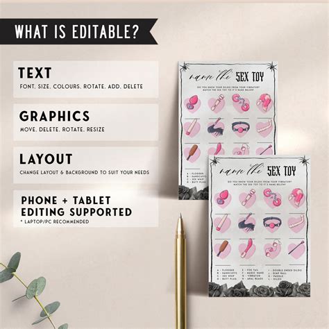 Editable Name The Sex Toy Game Bride Or Die Printable Games Ohhappyprintables