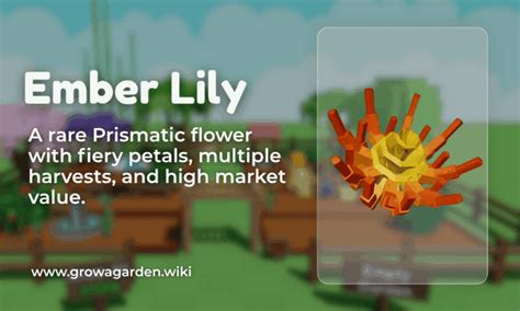 Ember Lily Grow A Garden Wiki