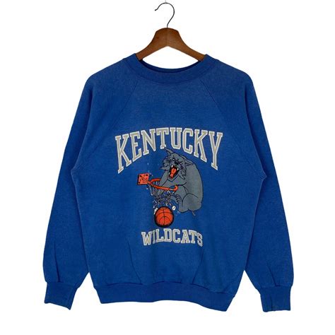 Vintage 90s Kentucky Wildcats Sweatshirt Crewneck Pullover Jumper