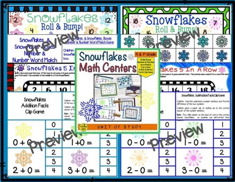 Snowflake Themed Literacy And Math Bundle By The Teaching Scene By Maureen