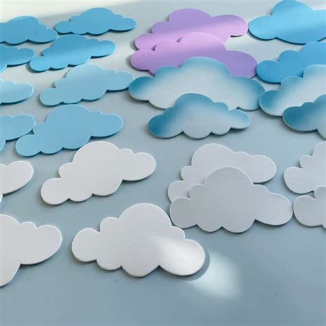Eva Foam Cloud Craft 3d Wall Decoration Classroom Blackboard Notice