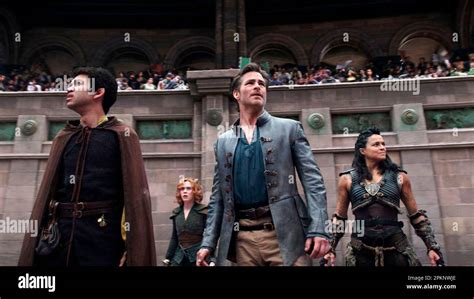 Michelle Rodriguez Chris Pine Justice Smith And Sophia Lillis In