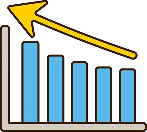 Illustration Of Growth Bar Graph Icon In Flat Style 24869708 Vector Art At Vecteezy