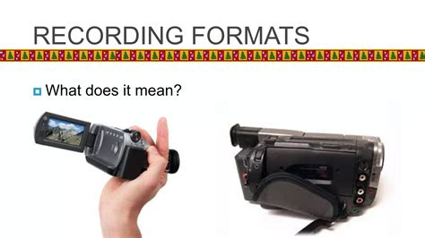 Recording Formats Andeditingsoftwares Ppt
