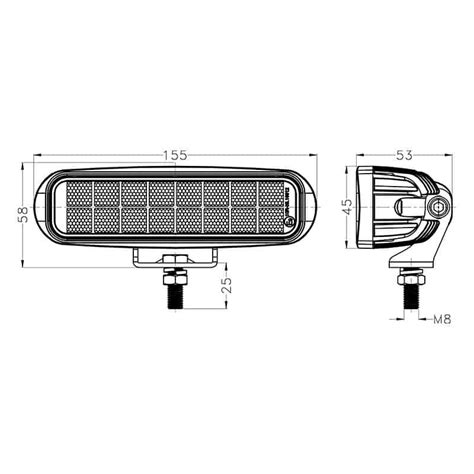 6inch 16w Rectangular Led Work Lights Tough Lighting
