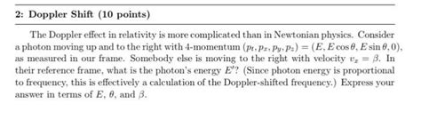Solved The Doppler Effect In Relativity Is More Complicated