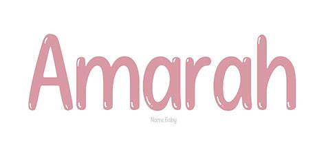 Amarah Name Meaning And Popularity