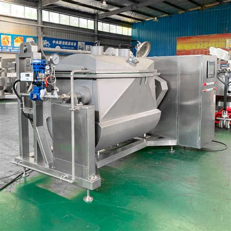 Large Industrial Stainless Steel Heavy Duty Horizontal Mixer Jam Cooker