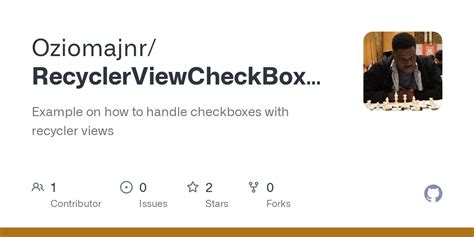 Github Oziomajnrrecyclerviewcheckboxexample Example On How To