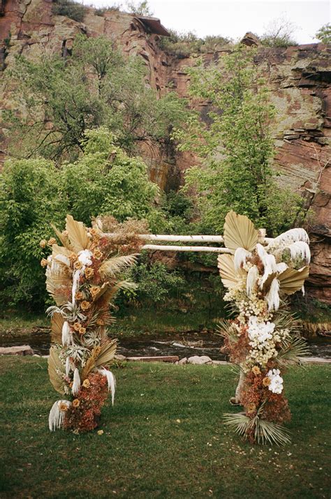 Rust Colored Boho Planet Bluegrass Wedding Junebug Weddings