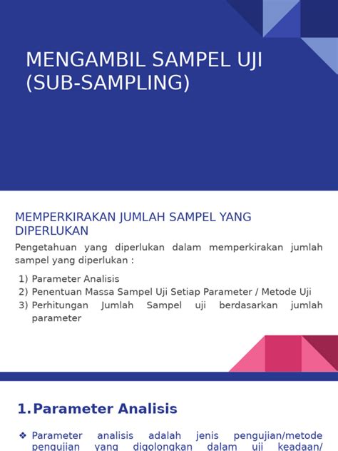Mengambil Sampel Uji Sub Sampling Pdf