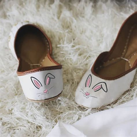 Easter Bunny Handmade Easter Bunny Shoes For Women Easter Bunny Flat