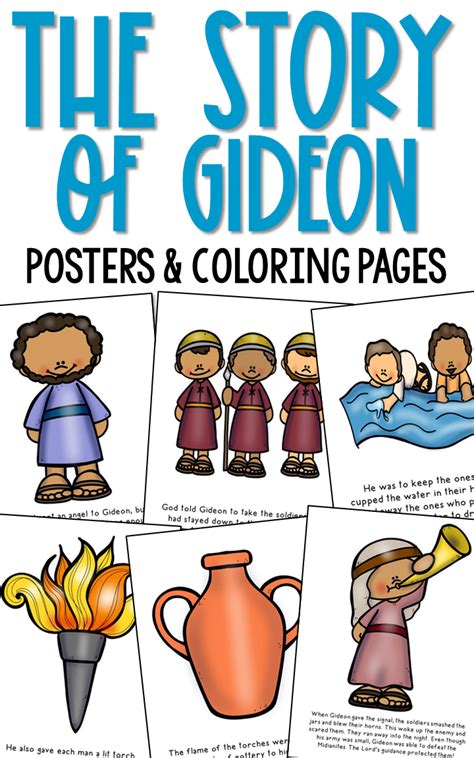 Gideon Printable Activity Sheets