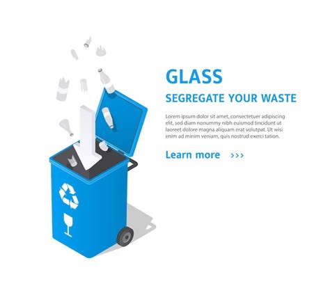 Premium Vector Sorting Glass Waste