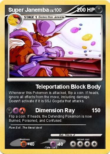 Pokémon Super Janemba 38 38 Teleportation Block Body My Pokemon Card