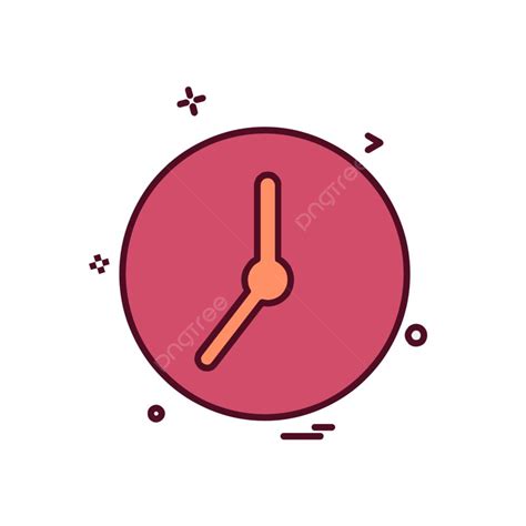 Vector Icono De Reloj De Diseño Png Plano Colección Gráfico Png Y