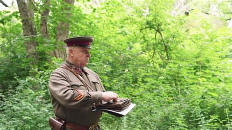 Portrait Of Soviet Army Officer Soldier During Second World War World