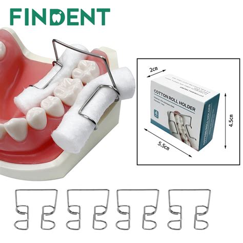 Dental Cotton Roll Clip Autoclavável De Aço Inoxidável Porta Rolos De