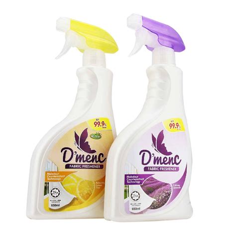 Afy Haniff Dmenc Fabric Freshener 650ml Lemon Tree Calming Lavender Vanilla Shopee