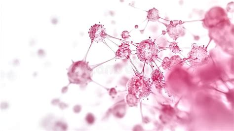 A Close Up Of A Human Cell Under A Microscope Depicting The Eff Stock Illustration