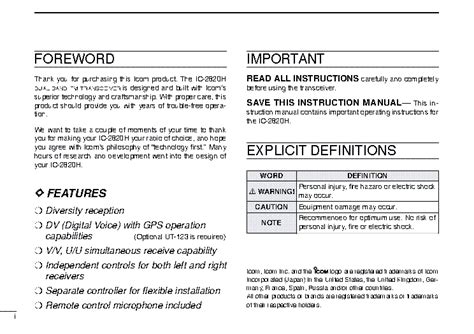 Icom Ic 2820h User Manual Service Manual Download Schematics Eeprom
