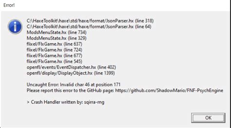 I Can T Enter Mods Menu Issue ShadowMario FNF PsychEngine GitHub