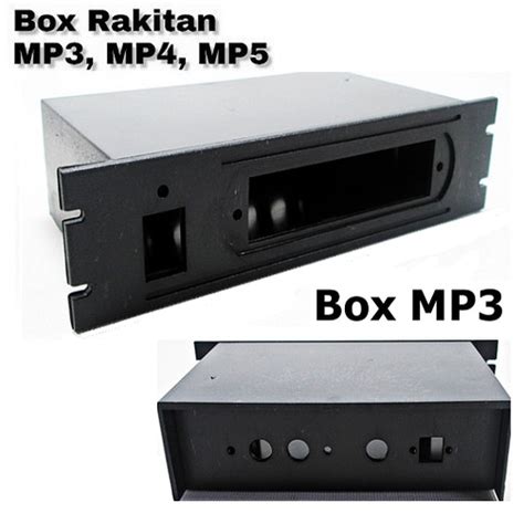 Jual Box Ampli Mini Modul Mp3 Mp5 Kotak Plastik Hitam Tempat Rumah Casing Module Mp3