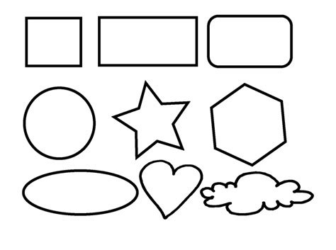 Basic Shapes Clip Art 2d Shapes Clipart