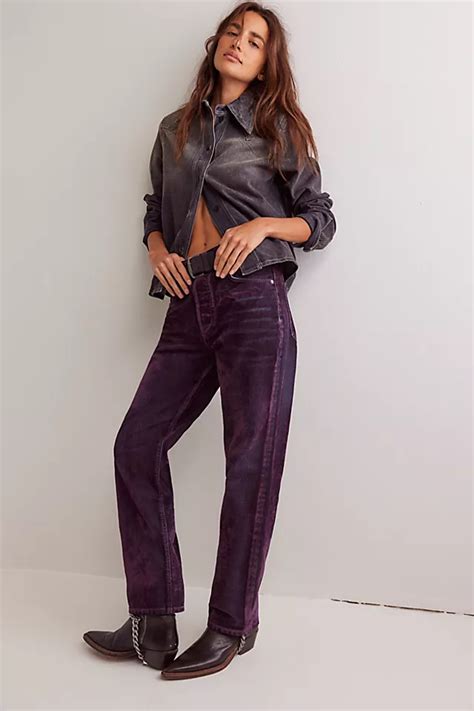 We The Free First Class Relaxed Flock Jeans Free People