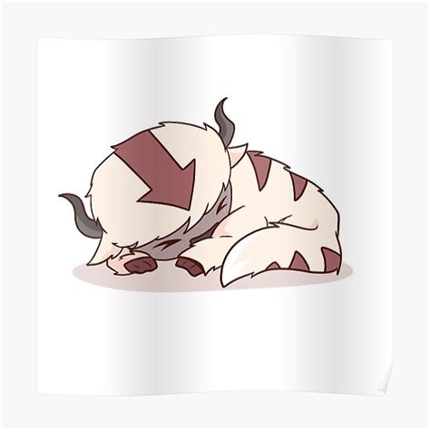 Chibi Appa Poster For Sale By Papaya Dragon Redbubble