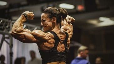Free Female Bodybuilder Posing Image Fitness Gym Bodybuilding