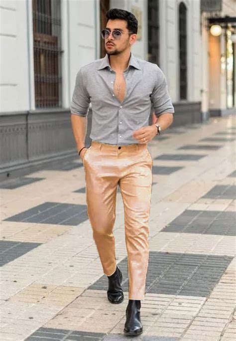 Gray And Brown Combination Outfit