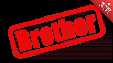 Brother Text Effect Generator