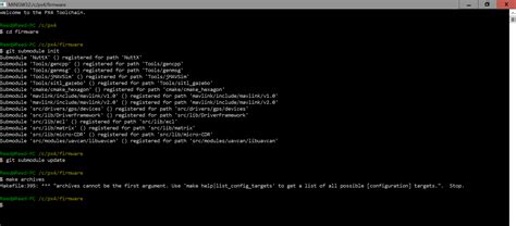 Build Firmware On Windows Or Linux Px4 Autopilot Discussion Forum