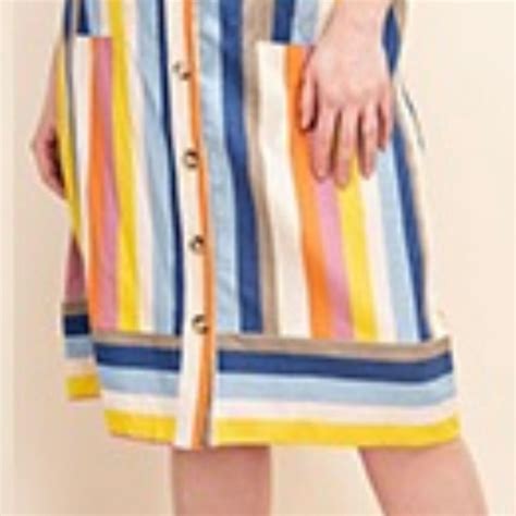 Gilli Clothing Skirts Plus Size Gilli Multicolor Rainbow Strip