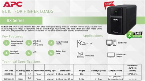 Apc Back Ups 600va Tower 230v 3 3 Pin 6a Outlets Avr Wo Auto Shutdown Software At ₹ 3000