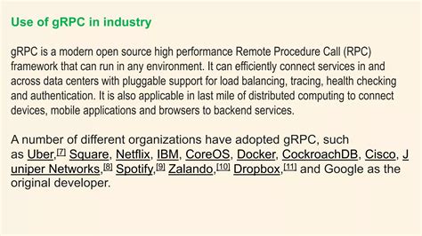 What Is Grpc Introduction Grpc Explained Pptx