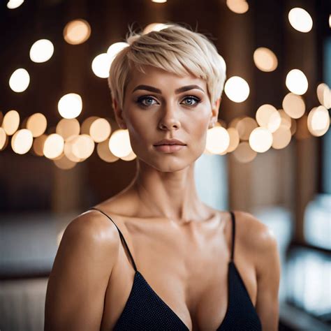 Short Nude Woman Pixie Cut Sandy Blonde Hair By Michaelamanor On