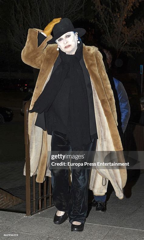 Lucia Bose Attends The Funeral For Simone Bose On January 15 2014 In