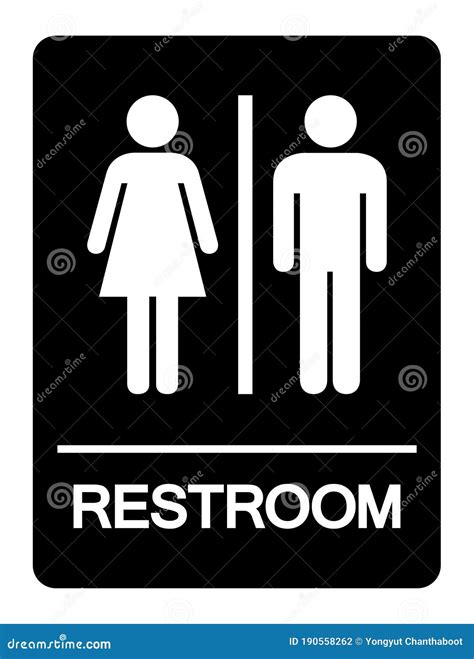 Restroom Symbol Sign Vector Illustration Isolate On White Background