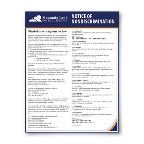 Nondiscrimination Poster Marketing Hub
